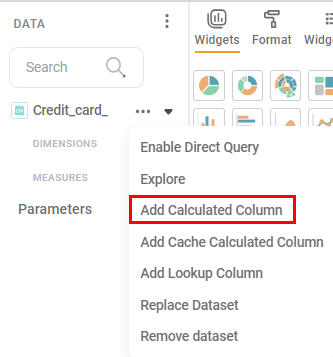 Adding Calculated Column to Dashboard